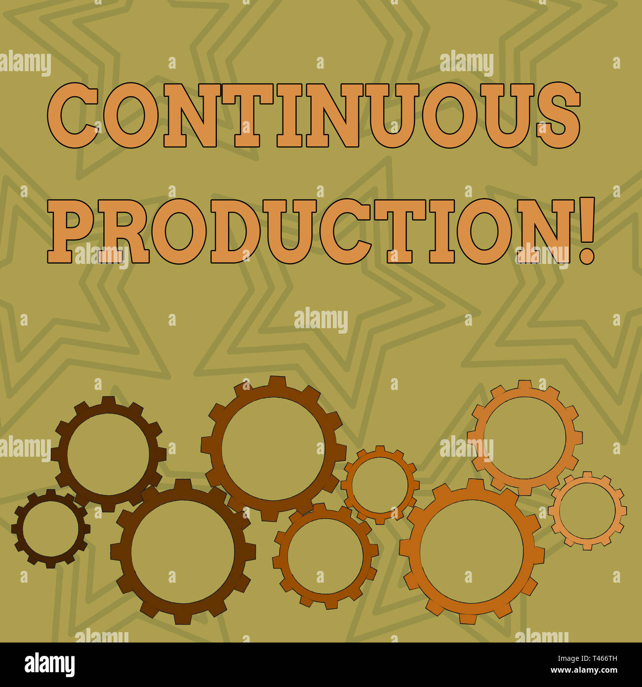Writing note showing Continuous Production. Business concept for ...