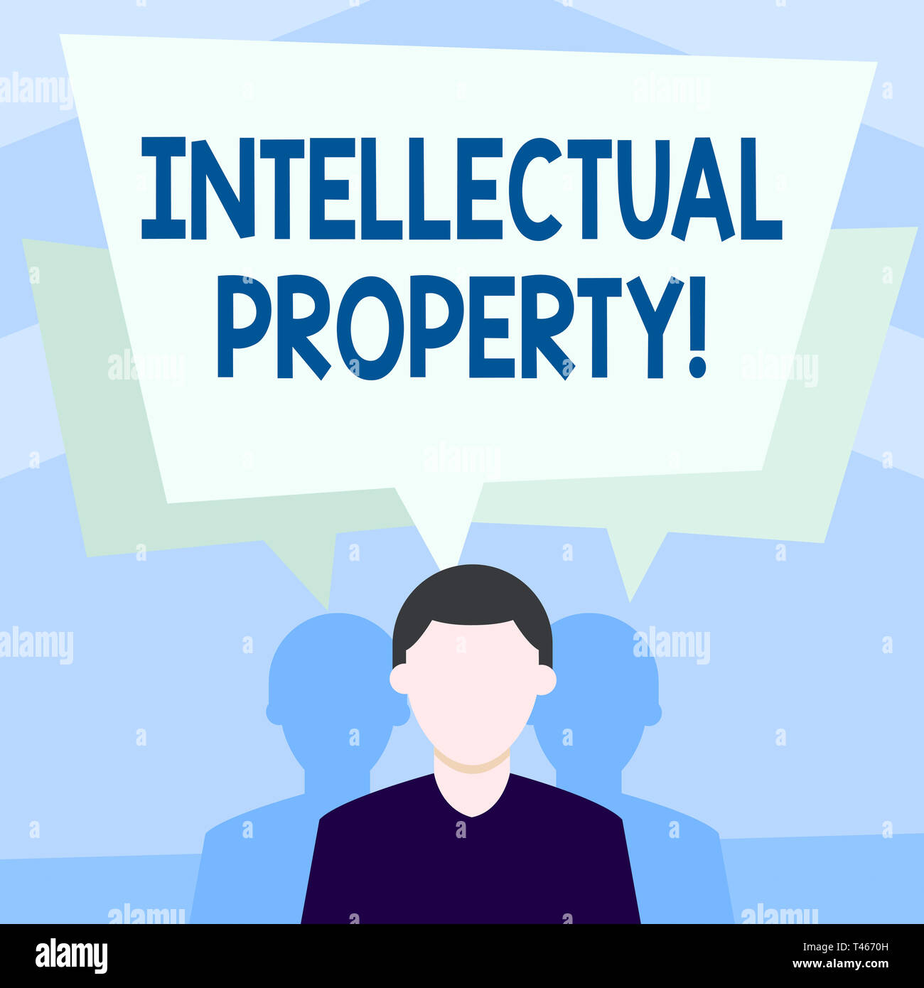 Writing note showing Intellectual Property. Business concept for ...