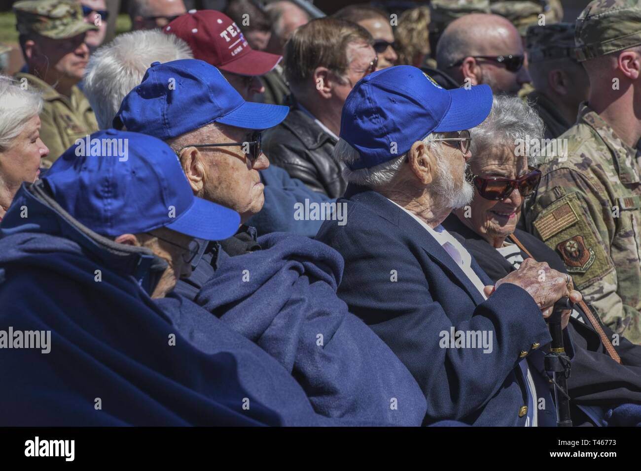 U.S. Air Force retired Lt. Col. Richard Cole, left, U.S. Air Force ...