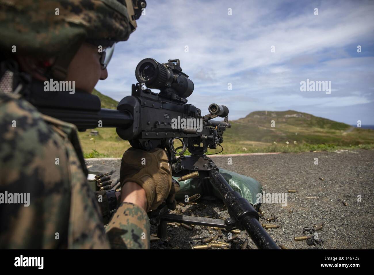 A U.S. Marine with Fox Company, 2nd Battalion, 3rd Marine Regiment, III ...