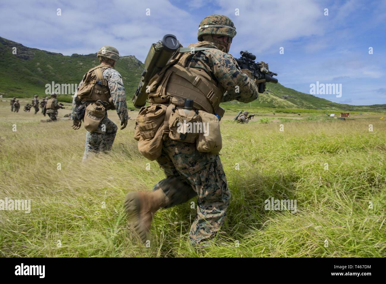 U.S. Marines with Fox Company, 2nd Battalion, 3rd Marine Regiment, III ...