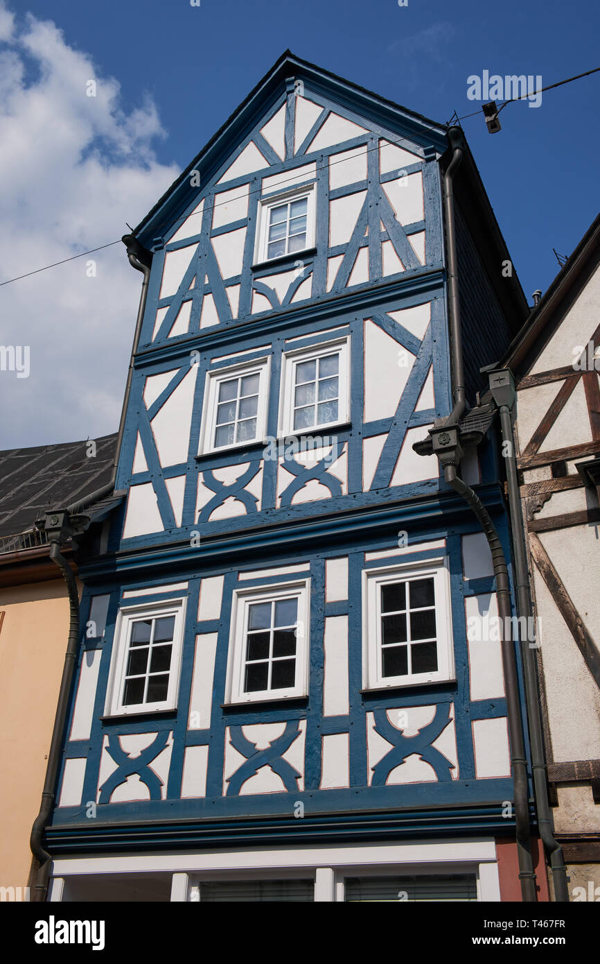 part of a half-timbered house in Germany Stock Photo - Alamy