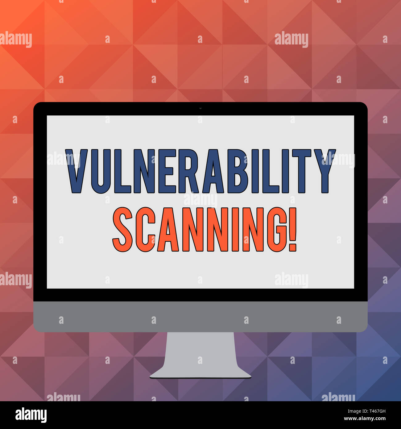 Handwriting Text Writing Vulnerability Scanning Conceptual Photo Check