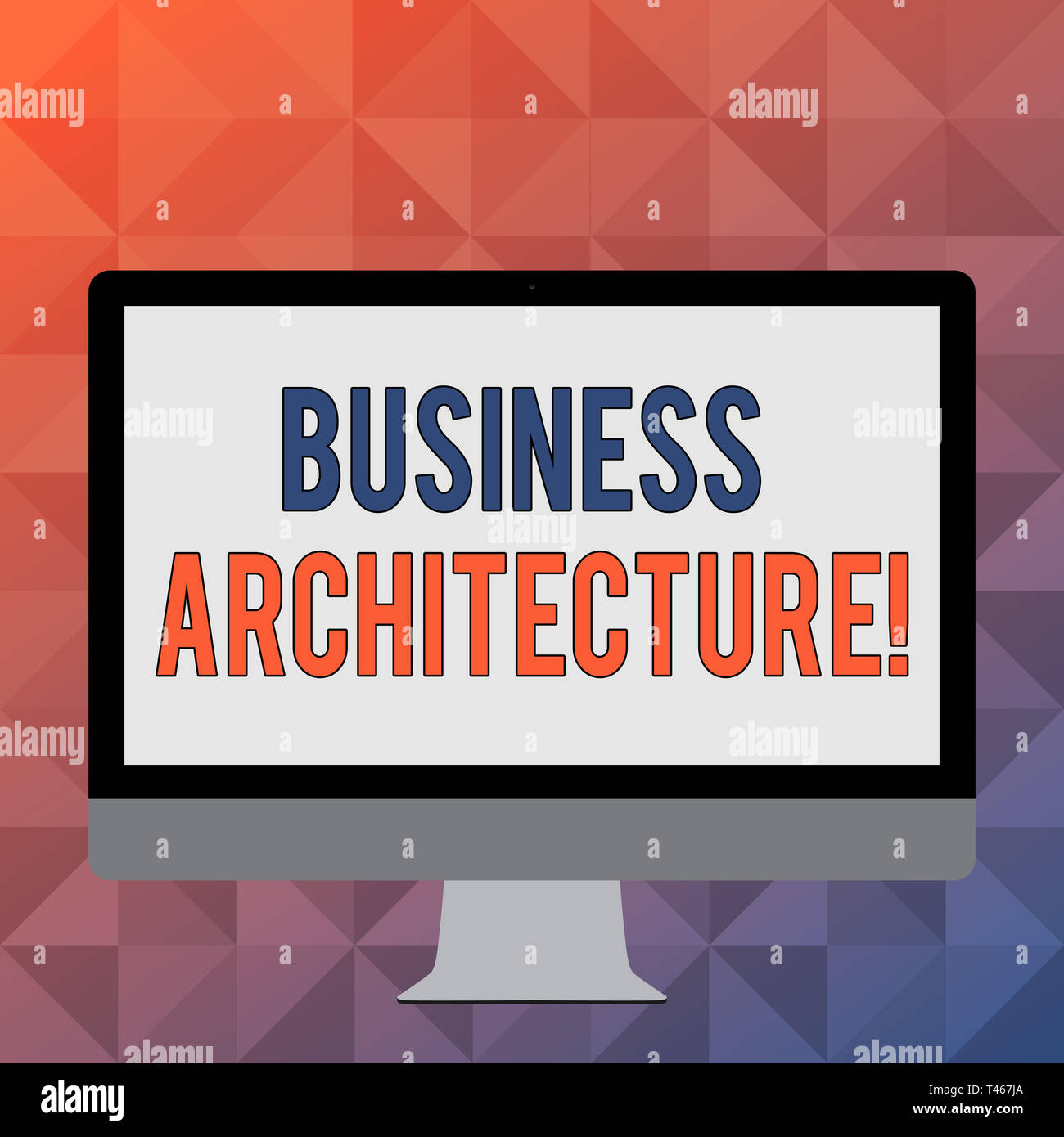 Handwriting text writing Business Architecture. Conceptual photo ...