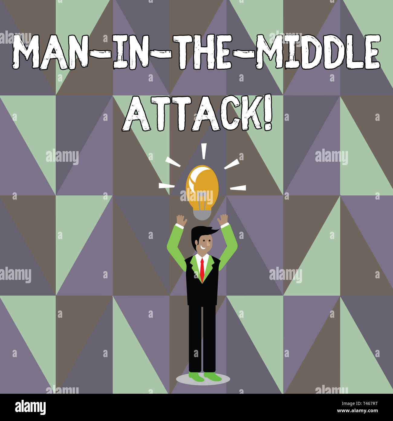 Word writing text Man In The Middle Attack. Business photo showcasing ... Word writing text Man In The Middle Attack. Business photo showcasing ...