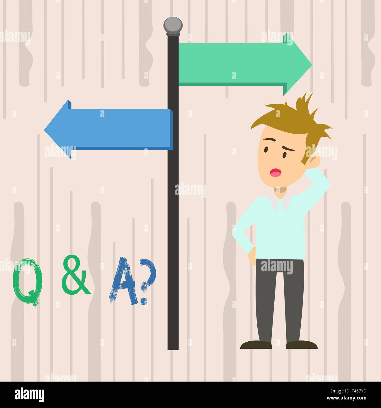 Writing note showing Q And A Question. Business concept for in which ...