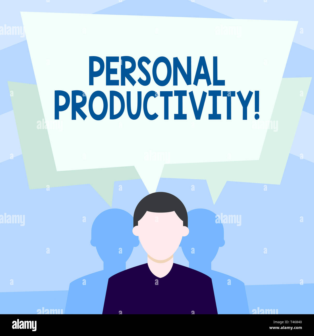 Writing note showing Personal Productivity. Business concept for means ...