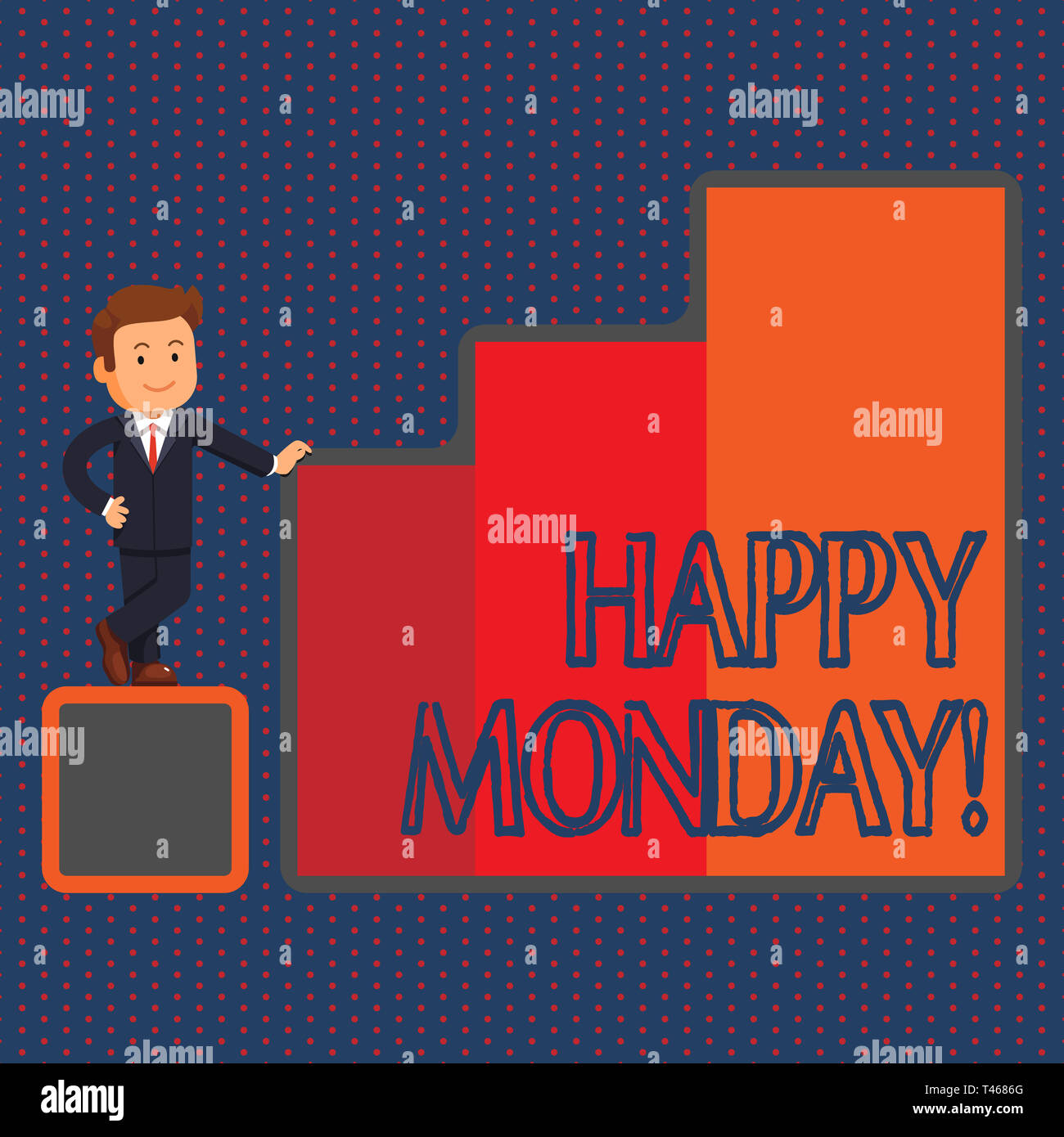 Conceptual hand writing showing Happy Monday. Concept meaning telling ...