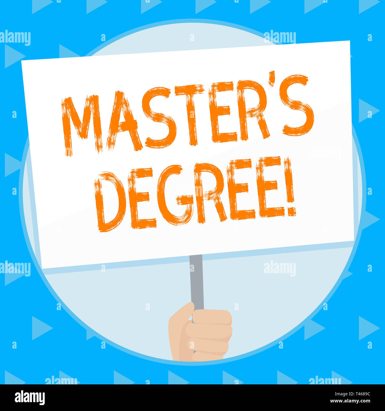 Word writing text Master S Degree. Business photo showcasing academic ...