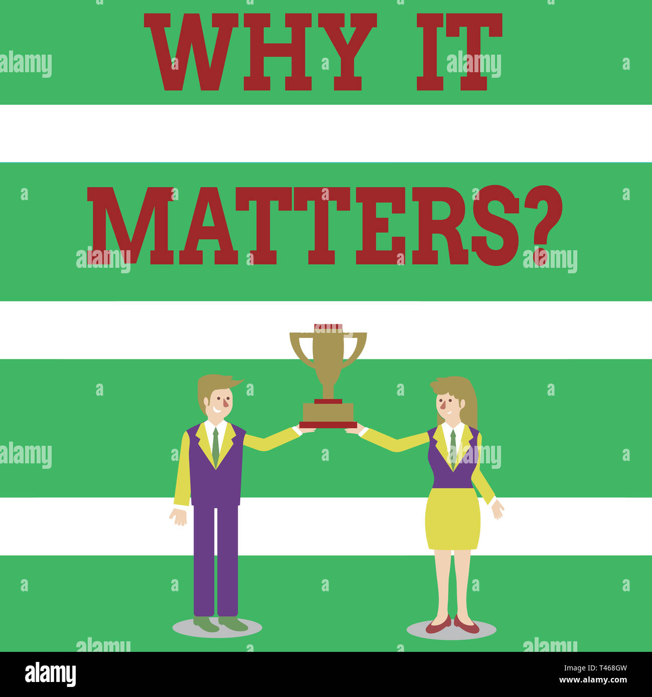 Writing note showing Why It Matters Question. Business concept for most ...