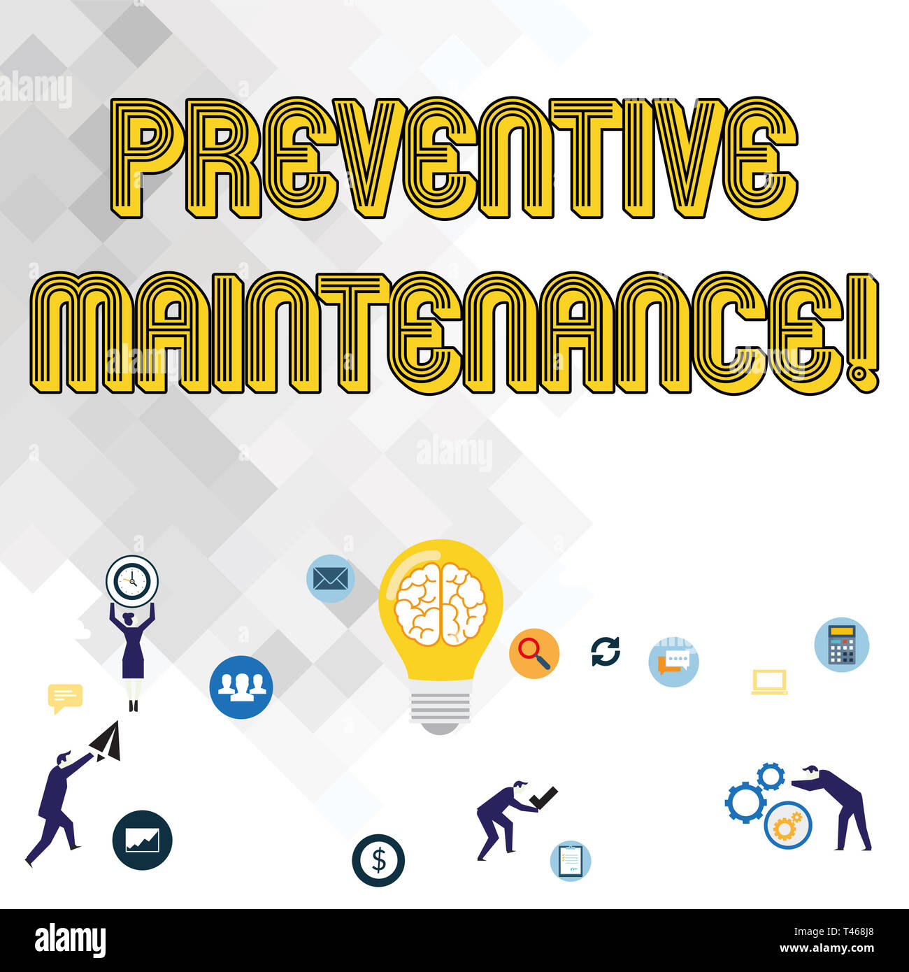 Text sign showing Preventive Maintenance. Business photo showcasing ...