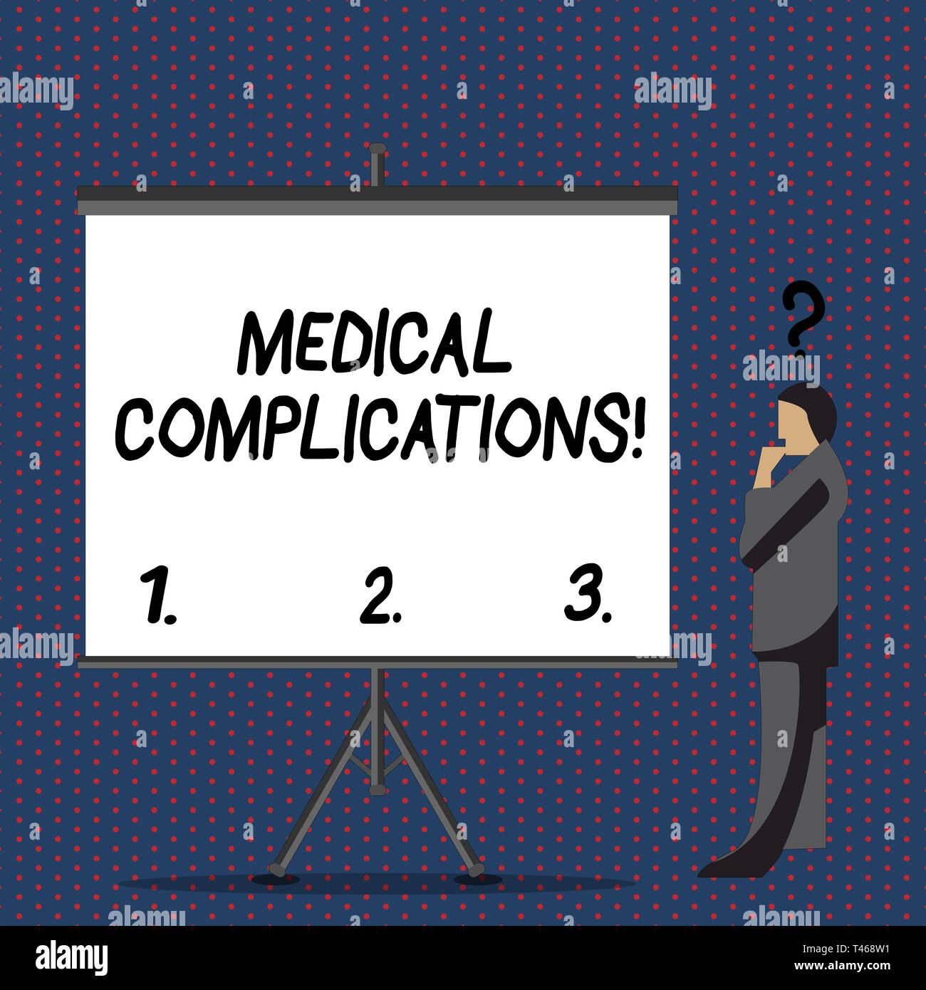 Text sign showing Medical Complications. Business photo text ...