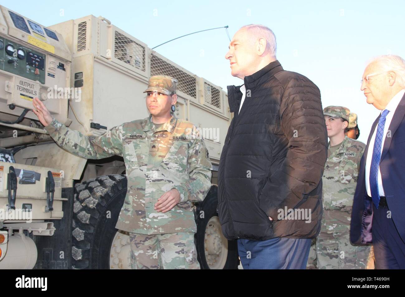 Sgt. Michael Guzman, a Terminal Altitude Area Defense System launcher ...