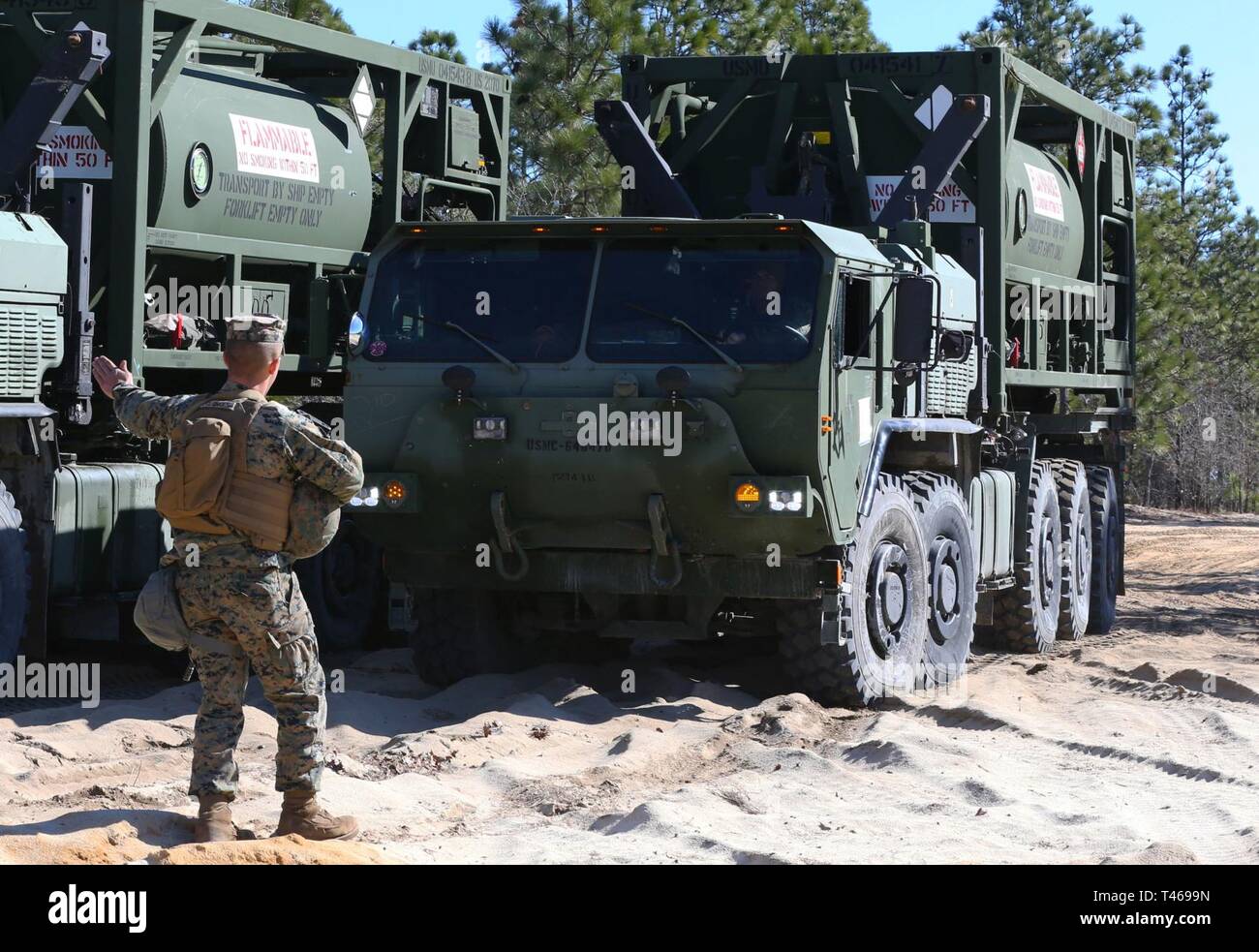 U.S. Marine Lance Cpl. Jeremy Clawges, motor transport operator, 2nd ...