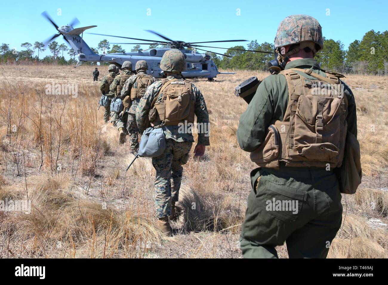 U.S. Marines participating in the Air Delivered Ground Refueling (ADGR ...
