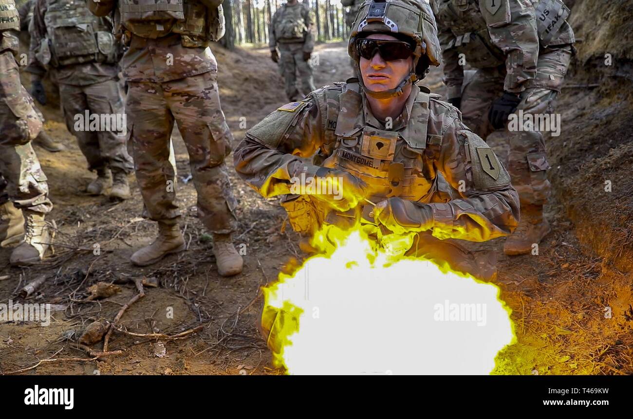 ZAGAN, Poland -- Soldiers from 1st Engineer Battalion, 1st Armored ...
