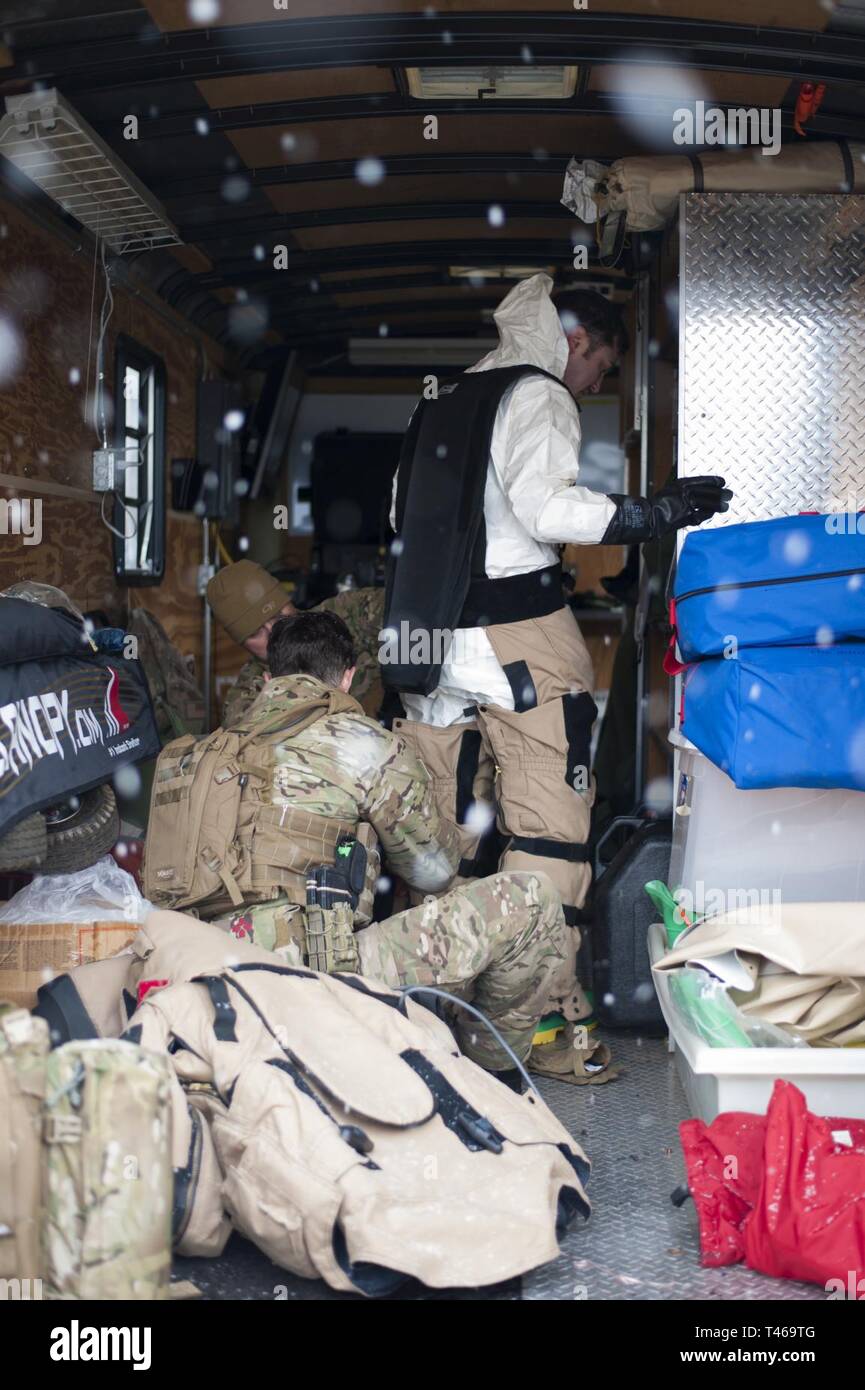 An Explosive Ordnance Disposal Technician from the 142nd Civil Engineer ...