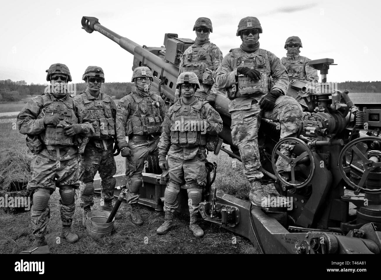 Cobra battery field artillery squadron 2 cavalry regiment hi-res stock ...