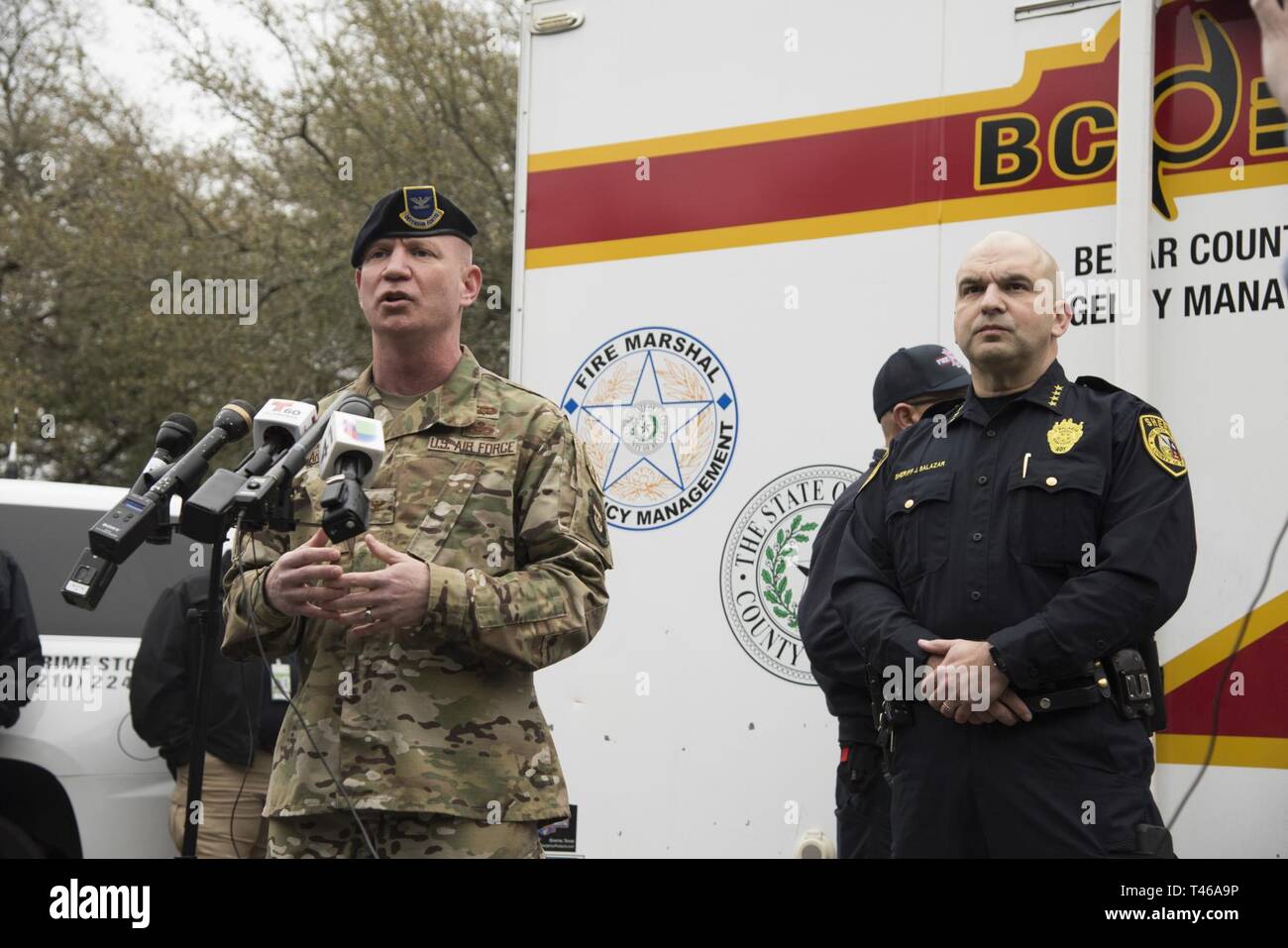U.S. Air Force Col. Jeffrey F. Carter, 502d Security Forces Group ...