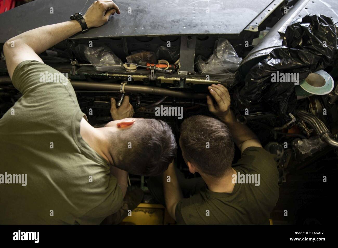 Naval ship engine maintenance hi-res stock photography and images - Alamy