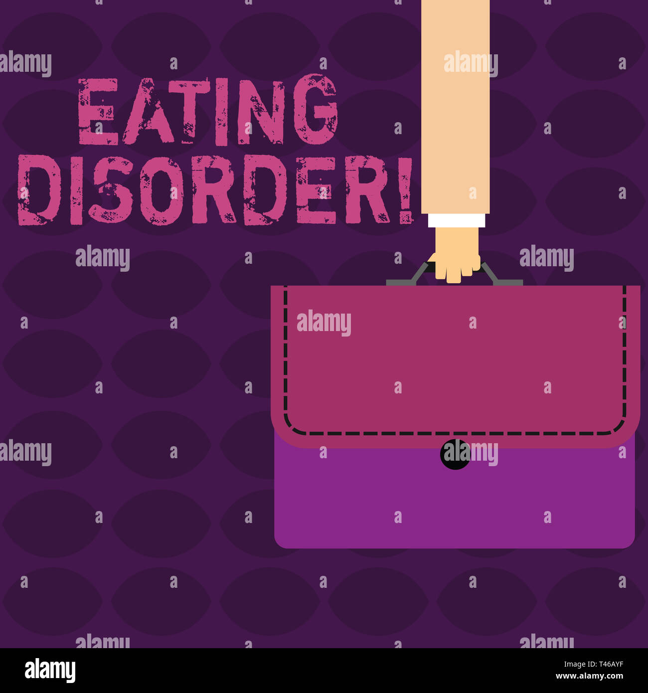 Handwriting text Eating Disorder. Conceptual photo characterized by ...