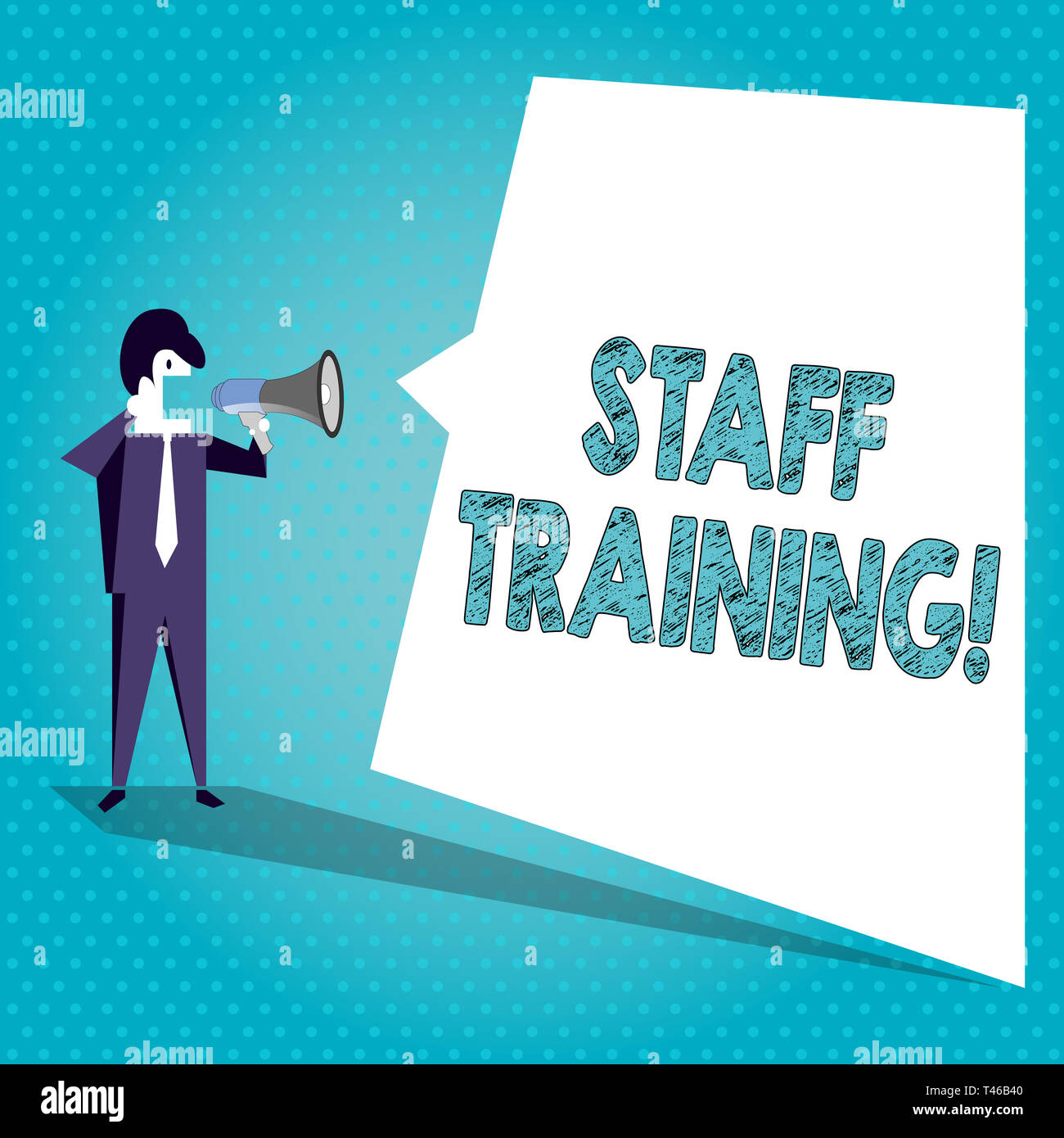 Text sign showing Staff Training. Business photo text program helps ...