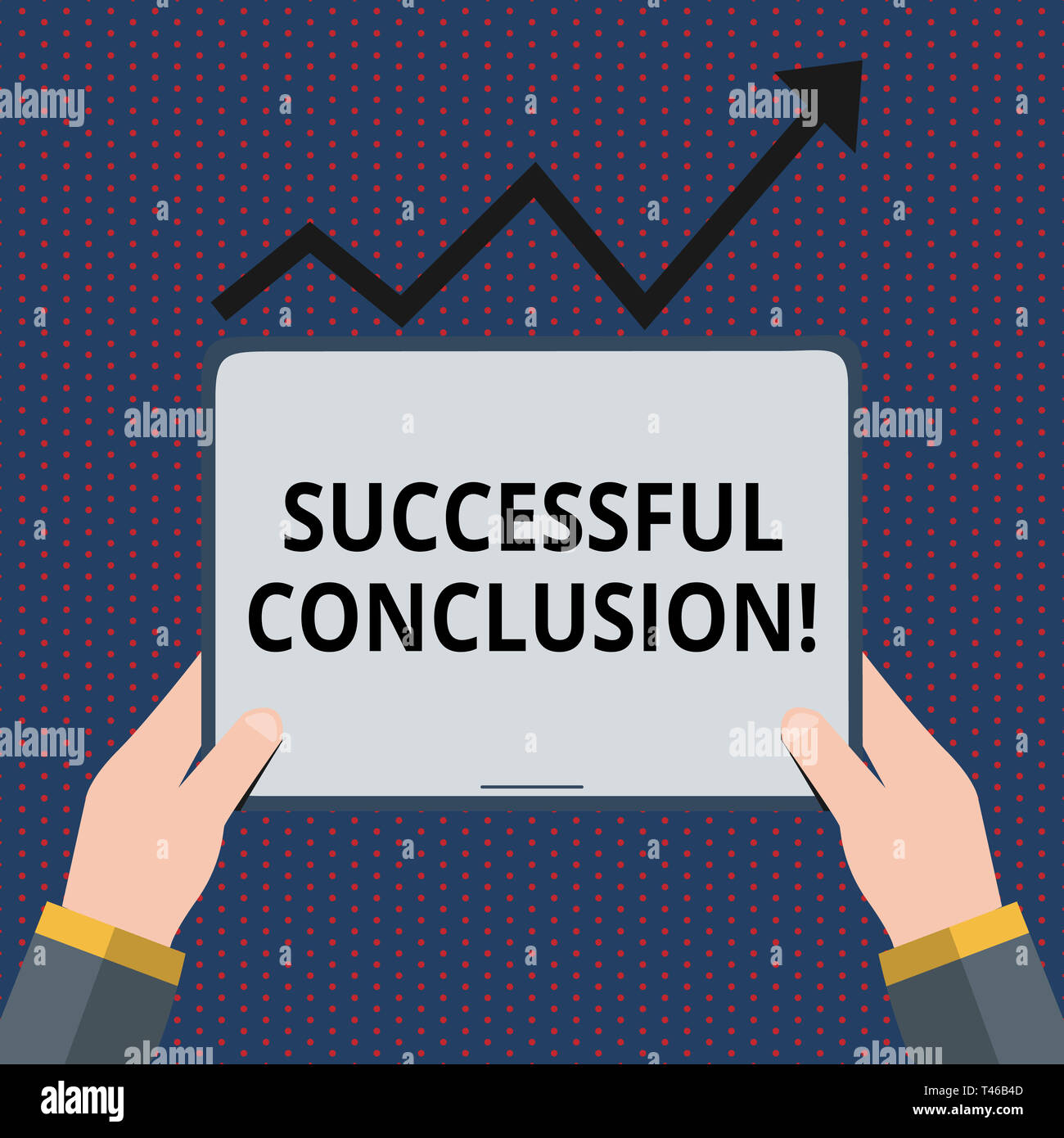 Conceptual hand writing showing Successful Conclusion. Concept meaning ...