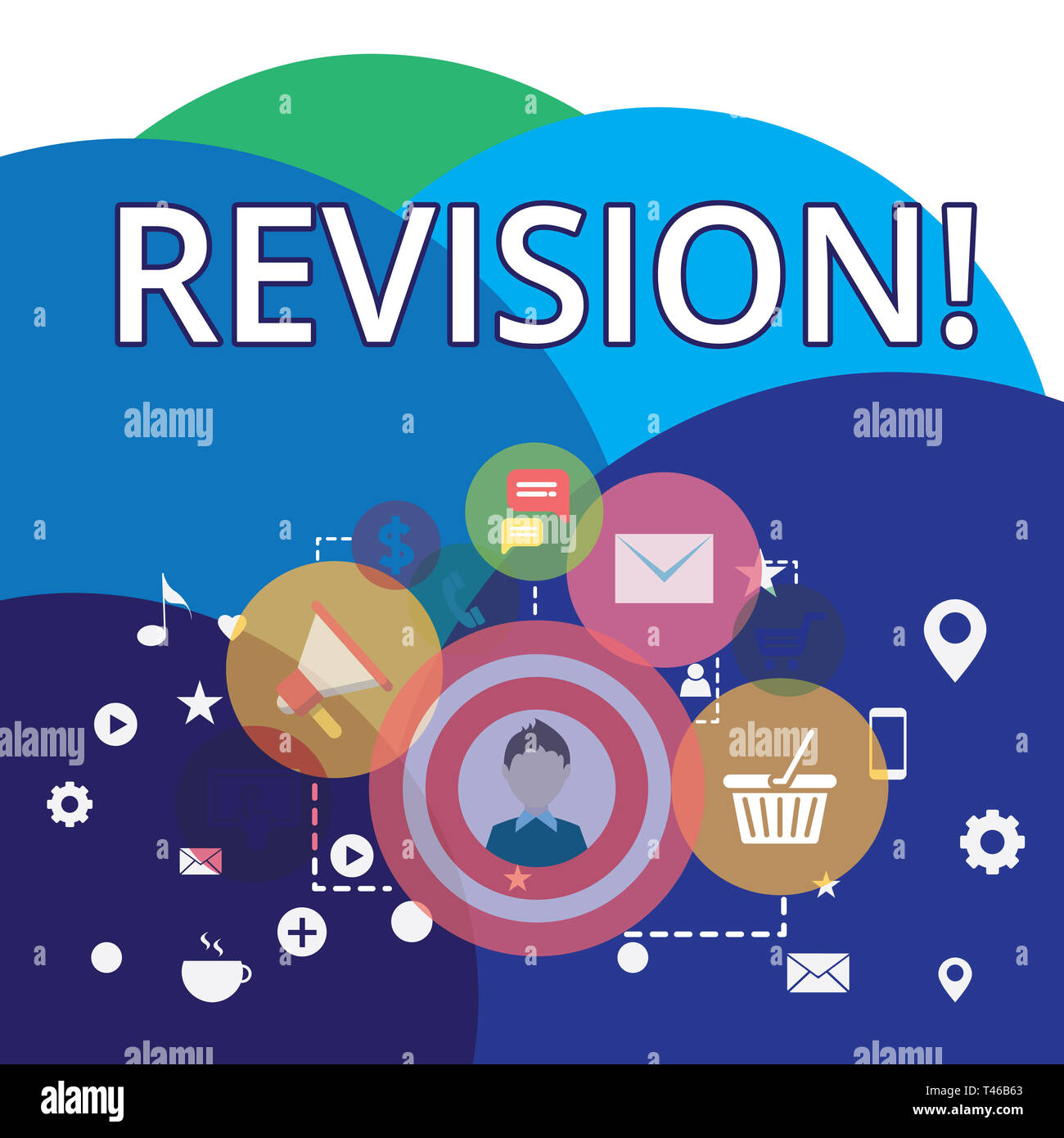 Writing note showing Revision. Business concept for action of revising ...