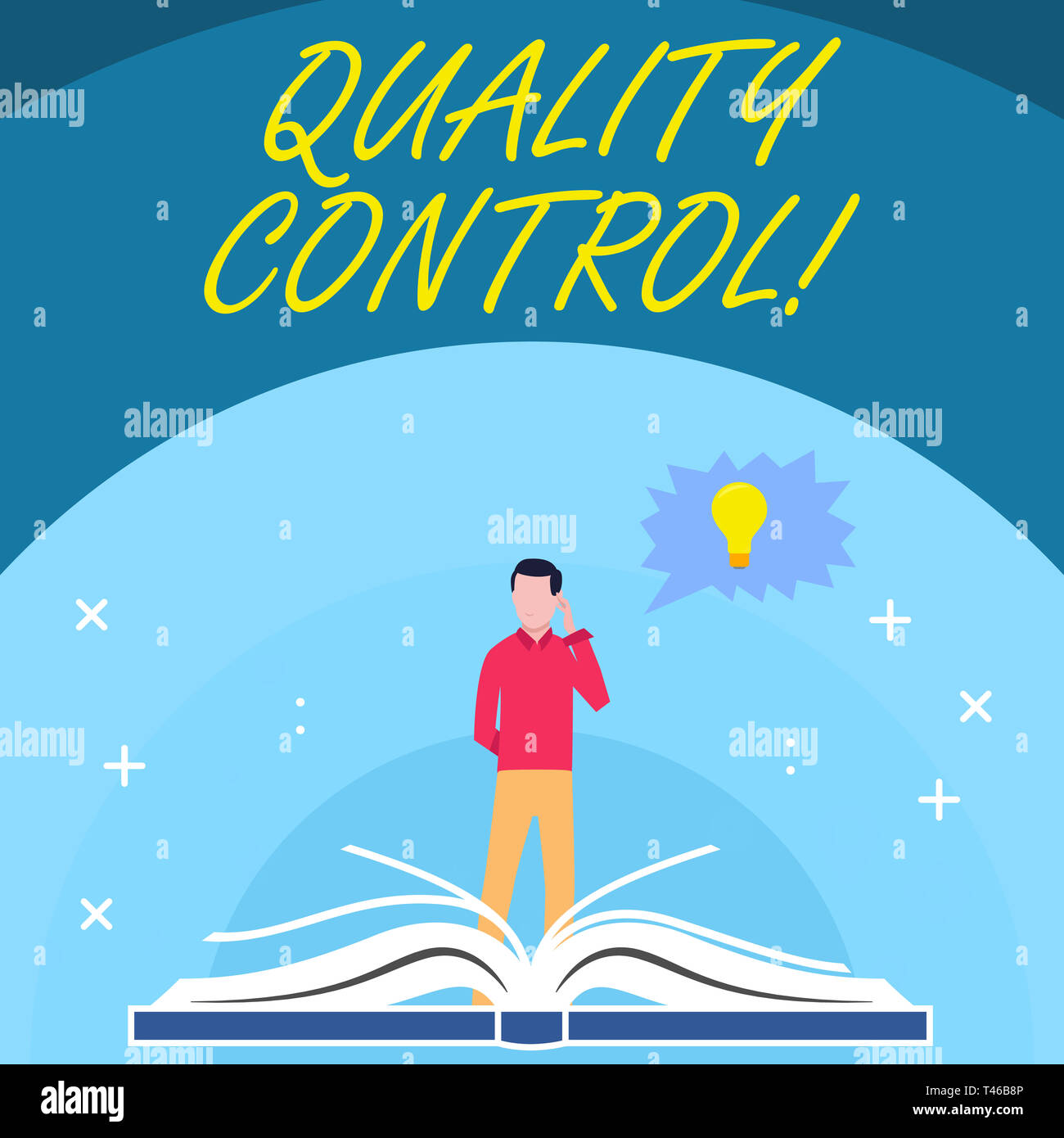 Handwriting text Quality Control. Conceptual photo system of ...