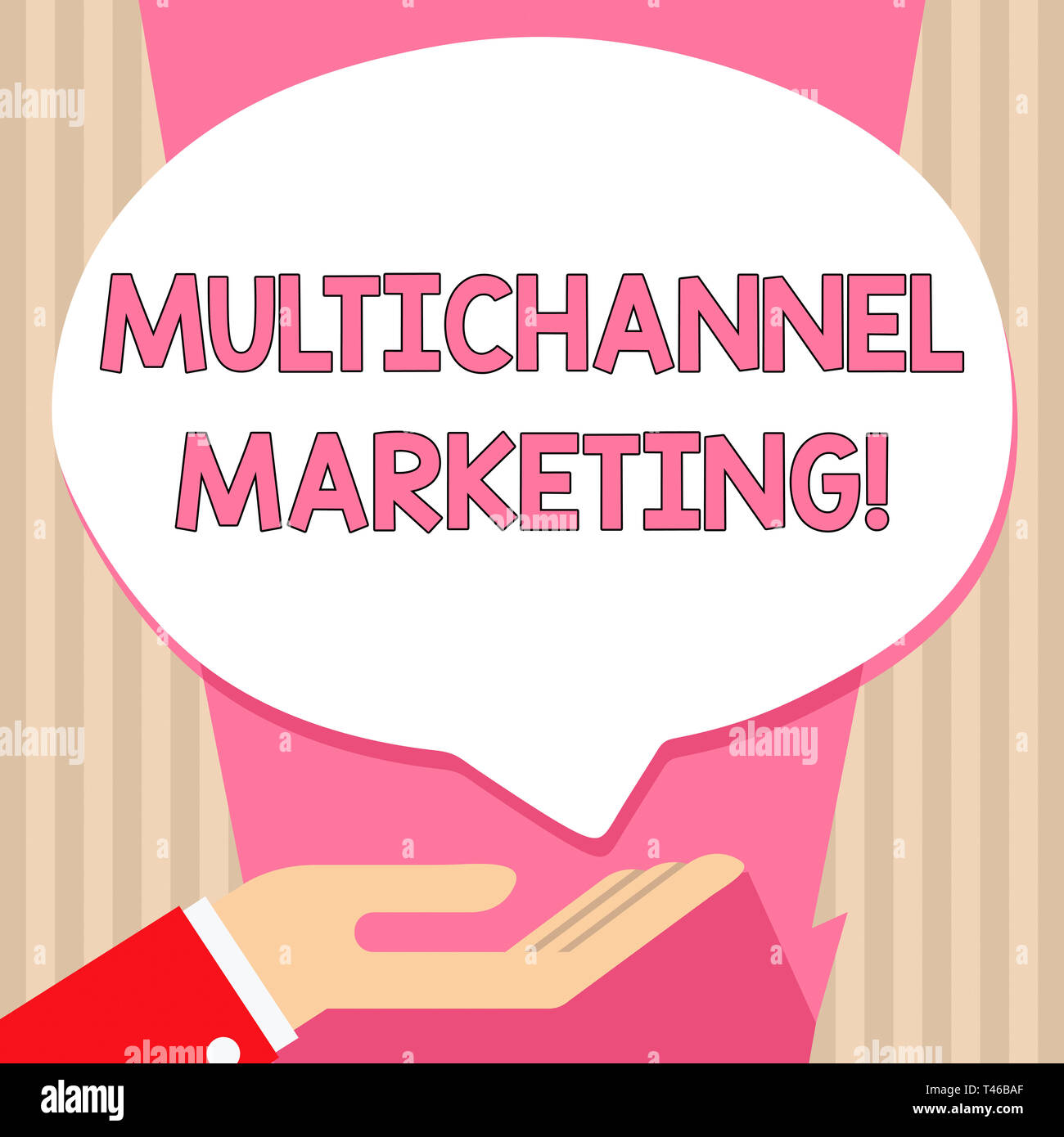 Handwriting text Multichannel Marketing. Conceptual photo Interacting ...