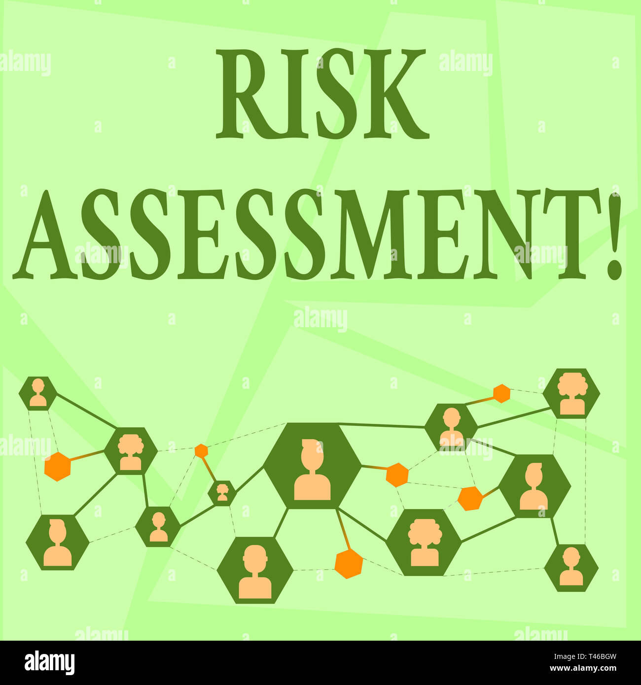 Writing note showing Risk Assessment. Business concept for evaluating ...