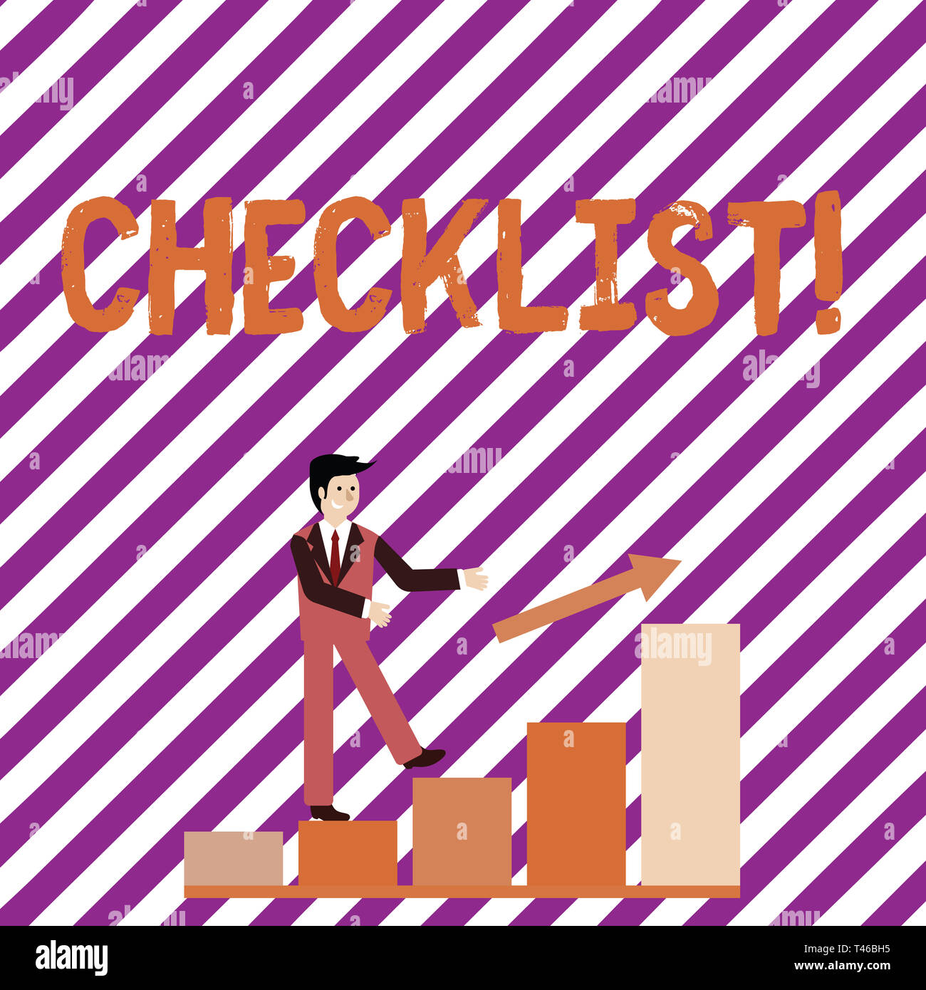 Writing note showing Checklist. Business concept for list items ...