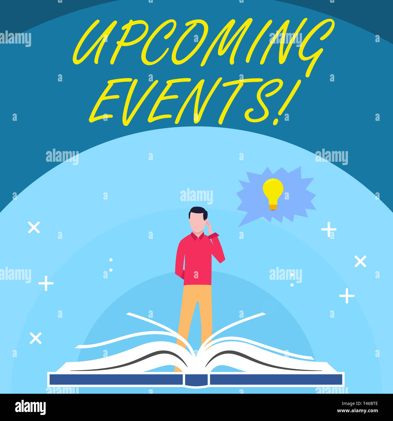 Handwriting text Upcoming Events. Conceptual photo actions concerts ...