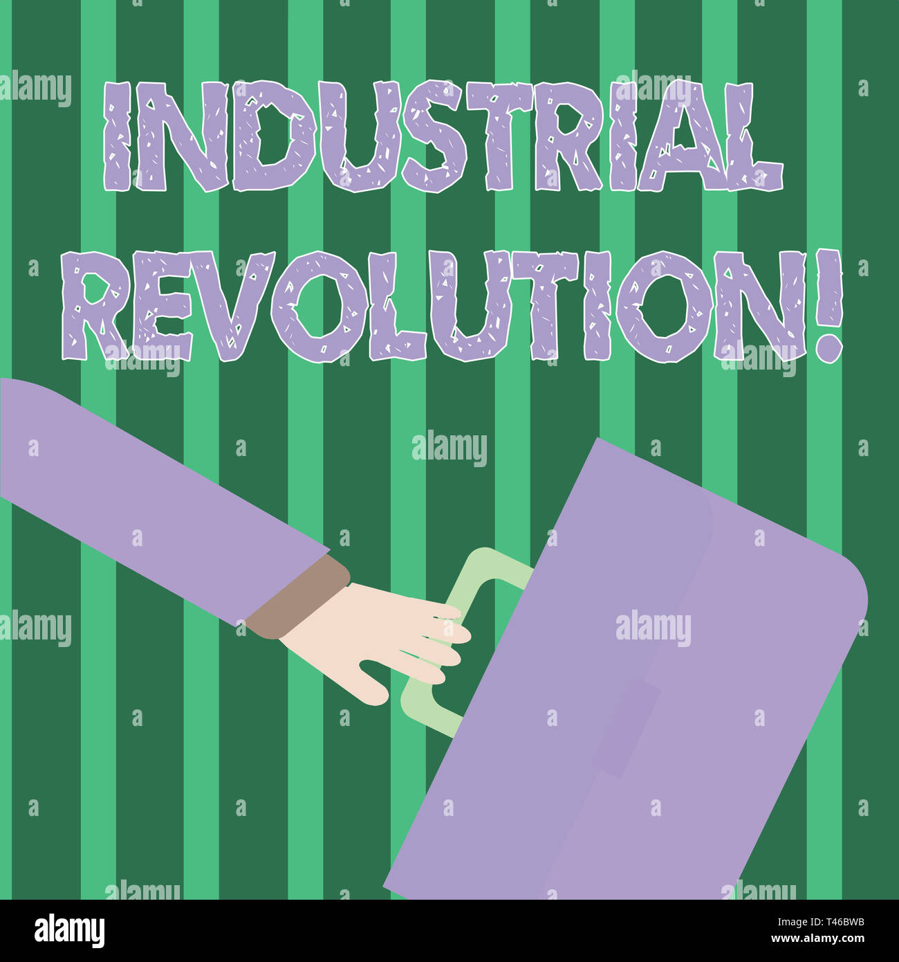 Handwriting text Industrial Revolution. Conceptual photo time during ...