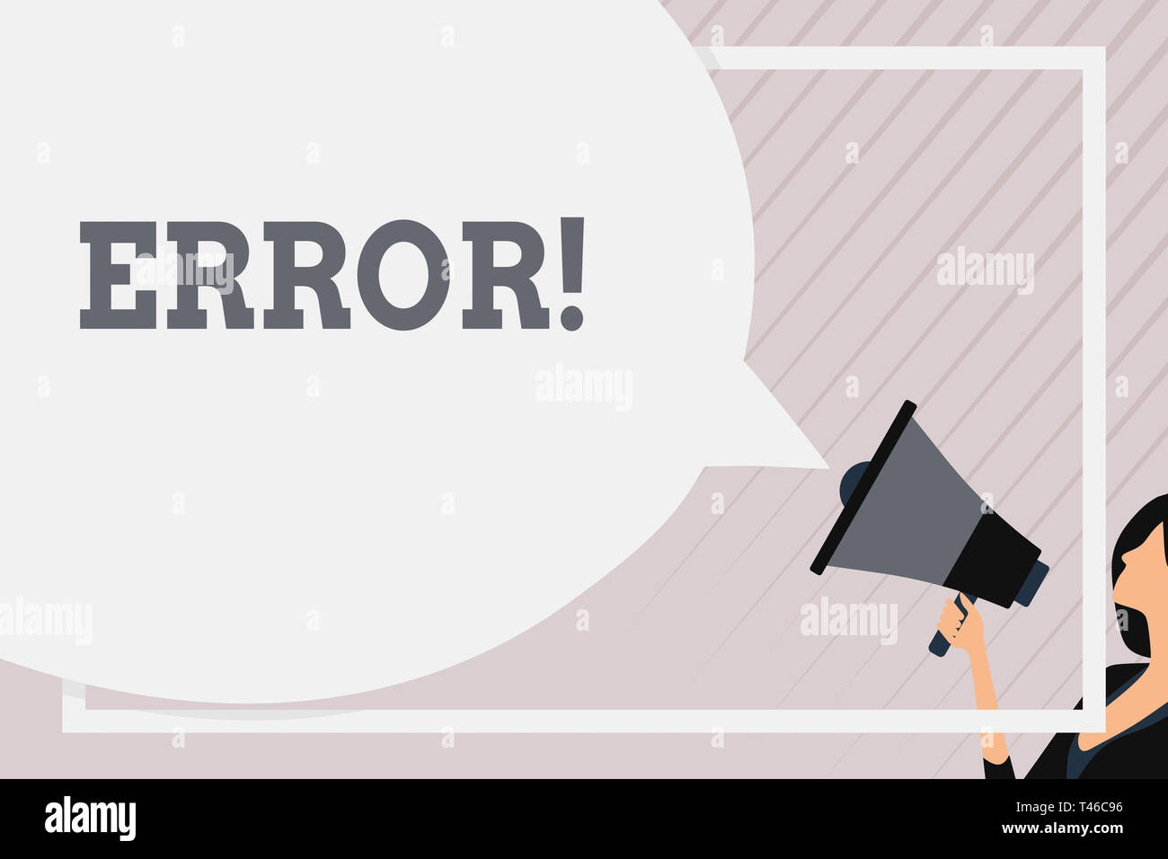 Writing note showing Error. Business concept for state or condition of ...