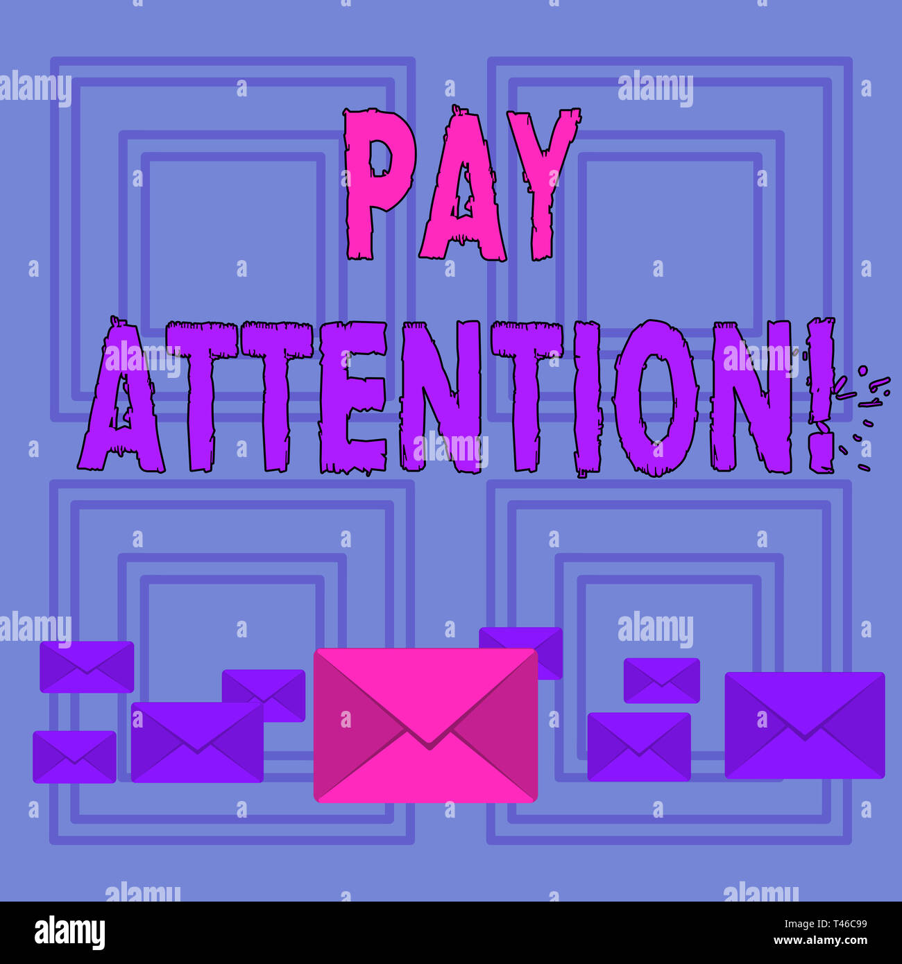 Text sign showing Pay Attention. Business photo text take notice of ...