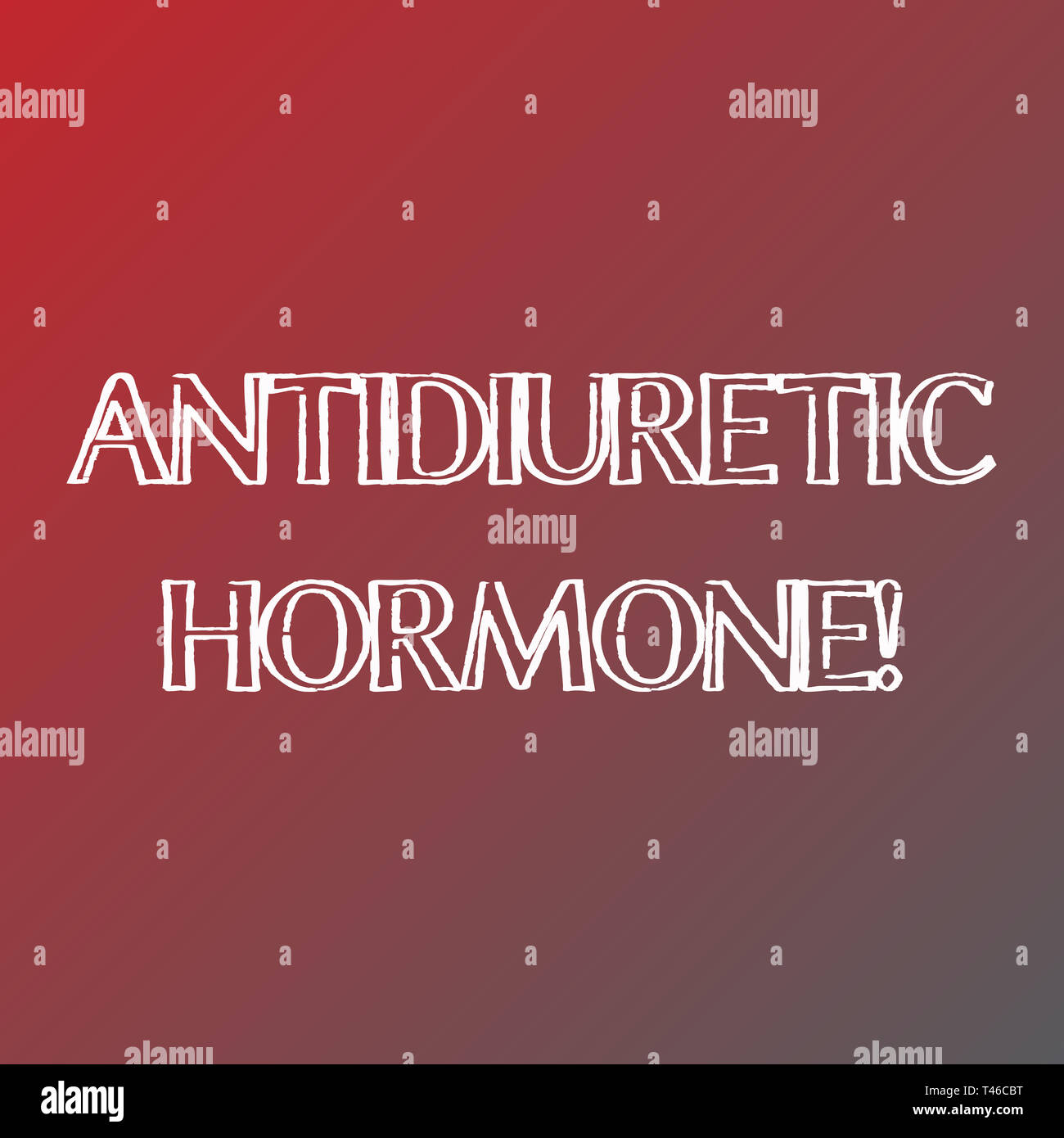 Conceptual hand writing showing Antidiuretic Hormone. Concept meaning ...