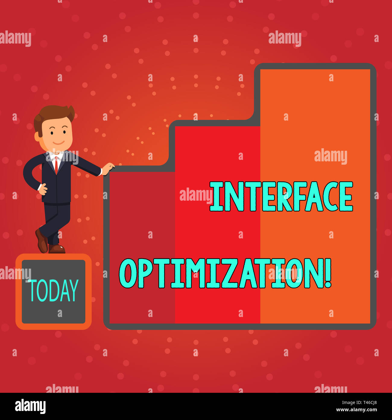 Writing note showing Interface Optimization. Business concept for most ...