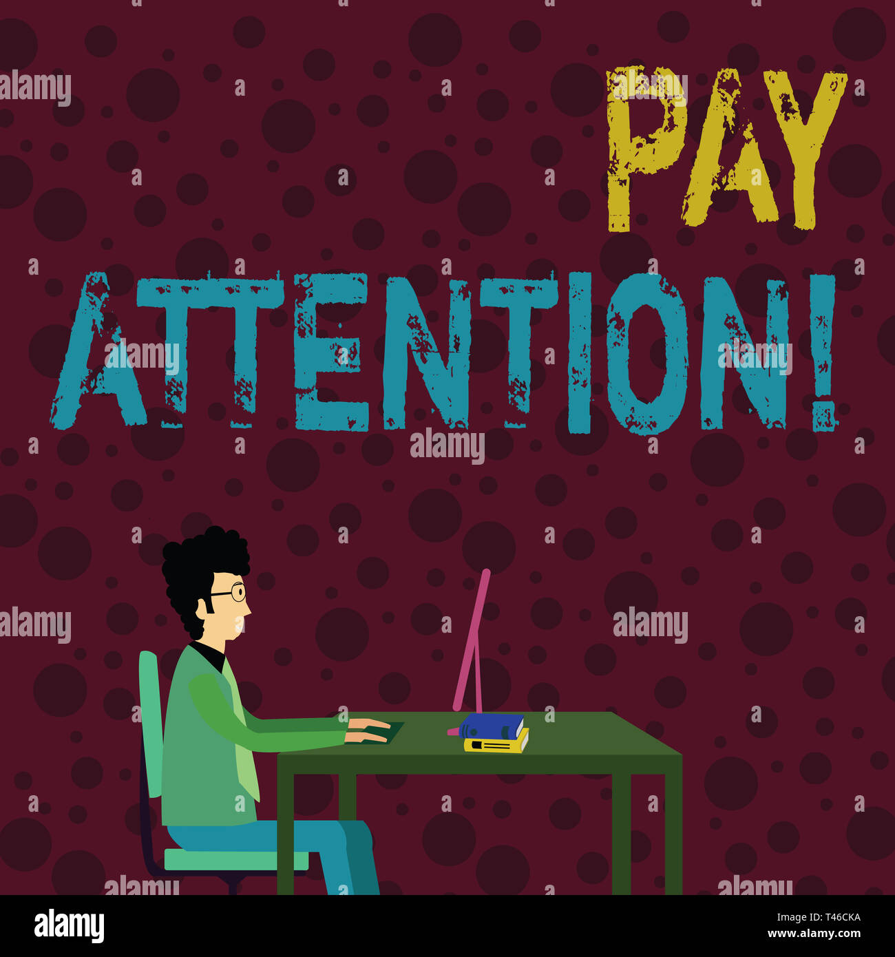 Conceptual hand writing showing Pay Attention. Concept meaning take ...