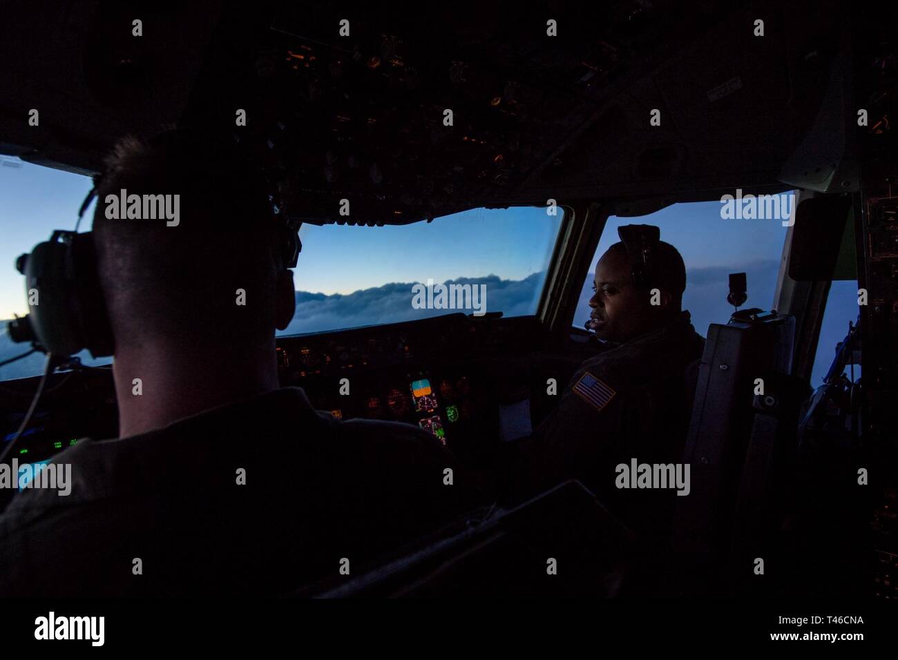 U.S. Air Force Capt. Mark Stewart, left, and 1st Lt. John Goudelock ...