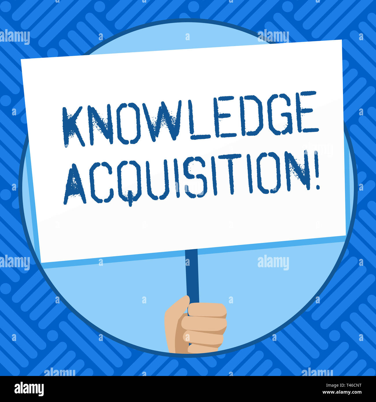 Text Sign Showing Knowledge Acquisition Business Photo Text Process Of Extracting Knowledge