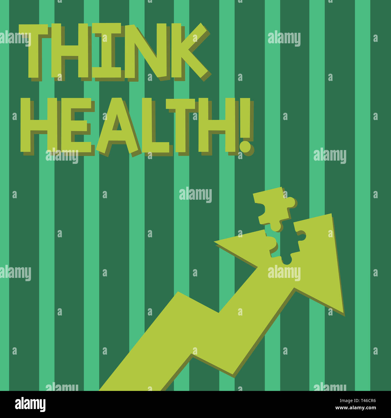 Conceptual hand writing showing Think Health. Concept meaning state of ...