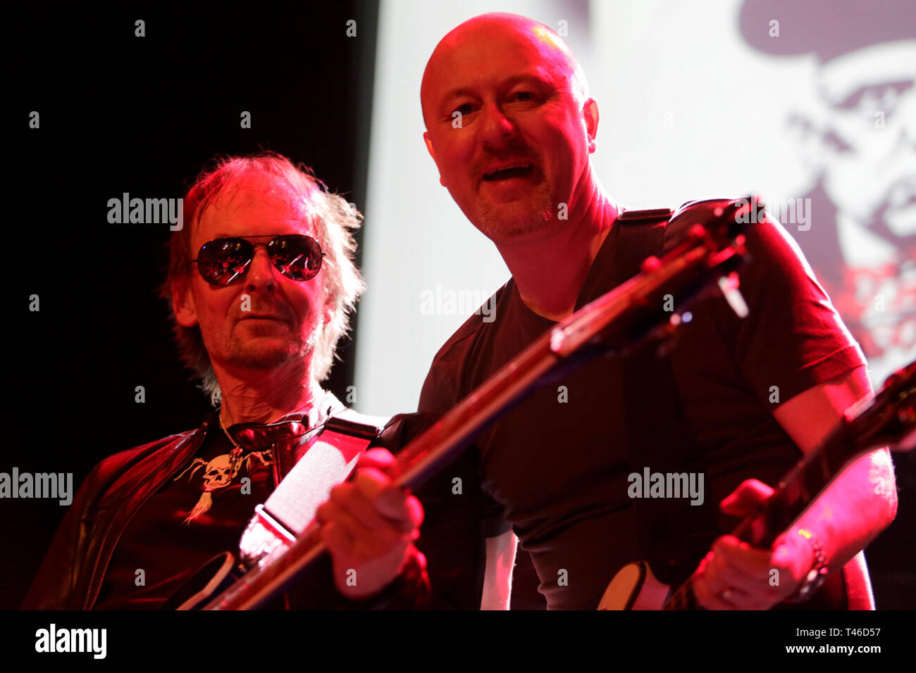 Special guests Paul Gray of The Damned (L) and Chris Taylor perform on ...
