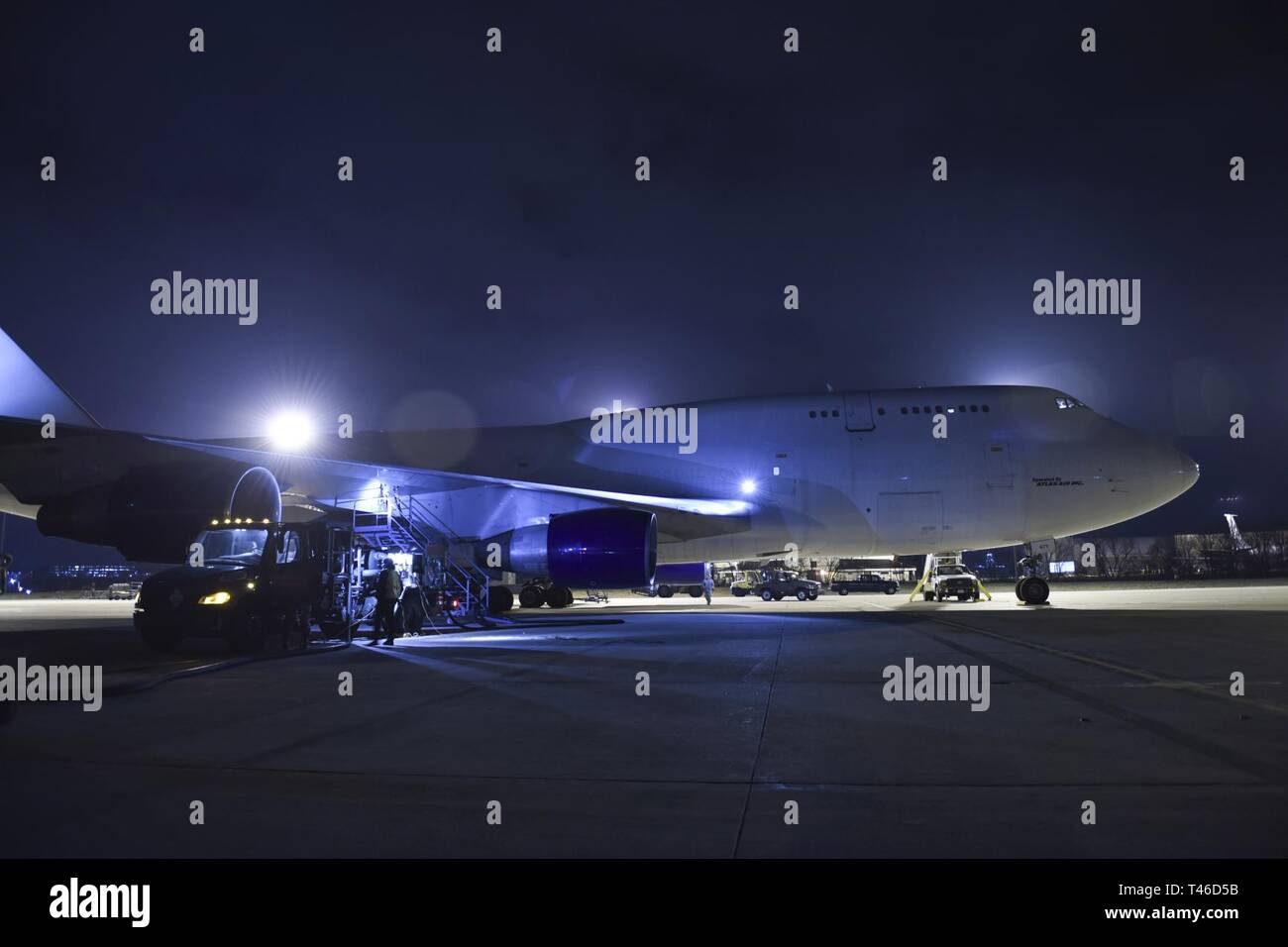 An R-12 Hydrant Refueling Truck operated by Master Sgt. Ben Hritz and ...