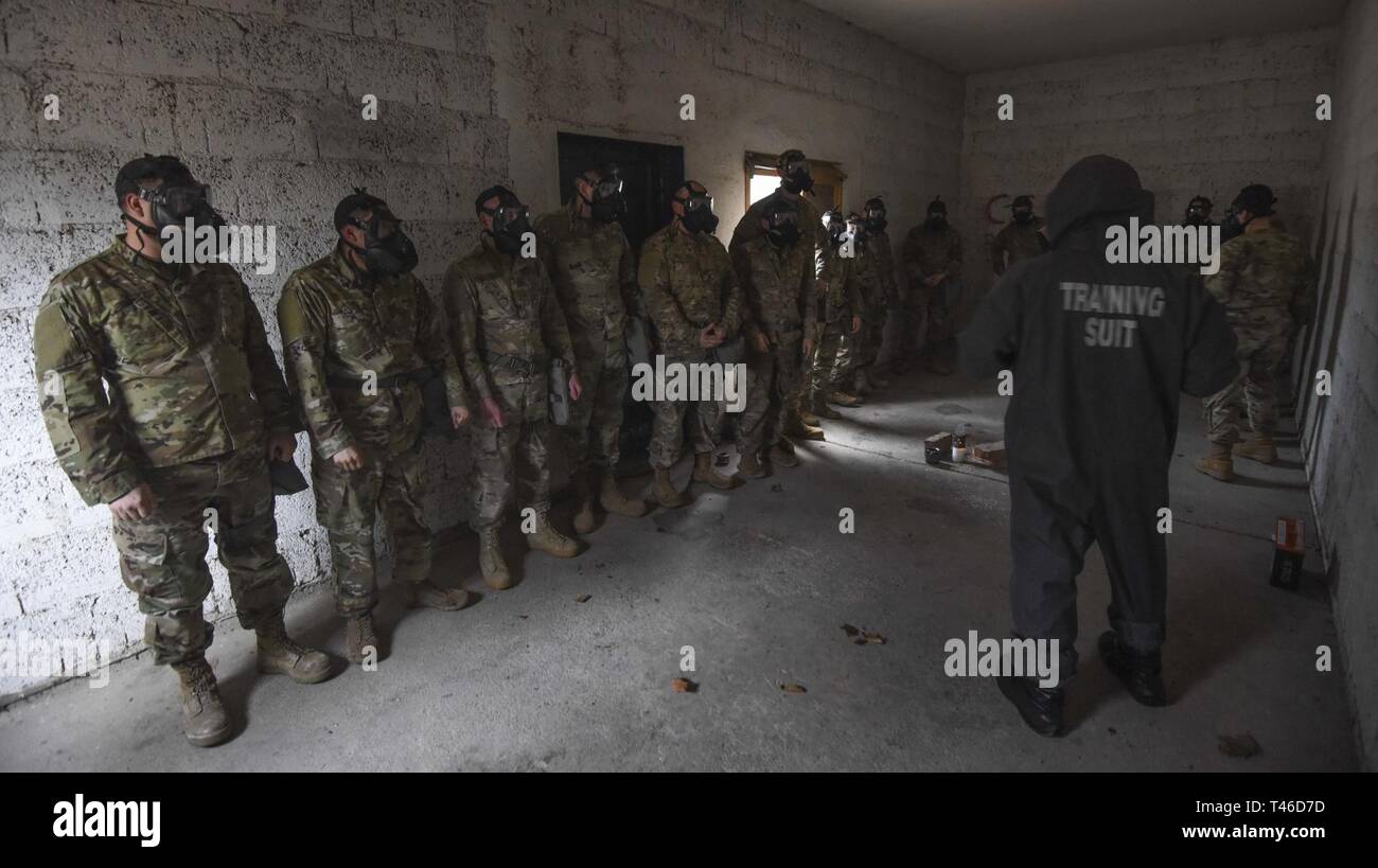 U.S Army Soldiers assigned to 554th Military Police Company receive ...