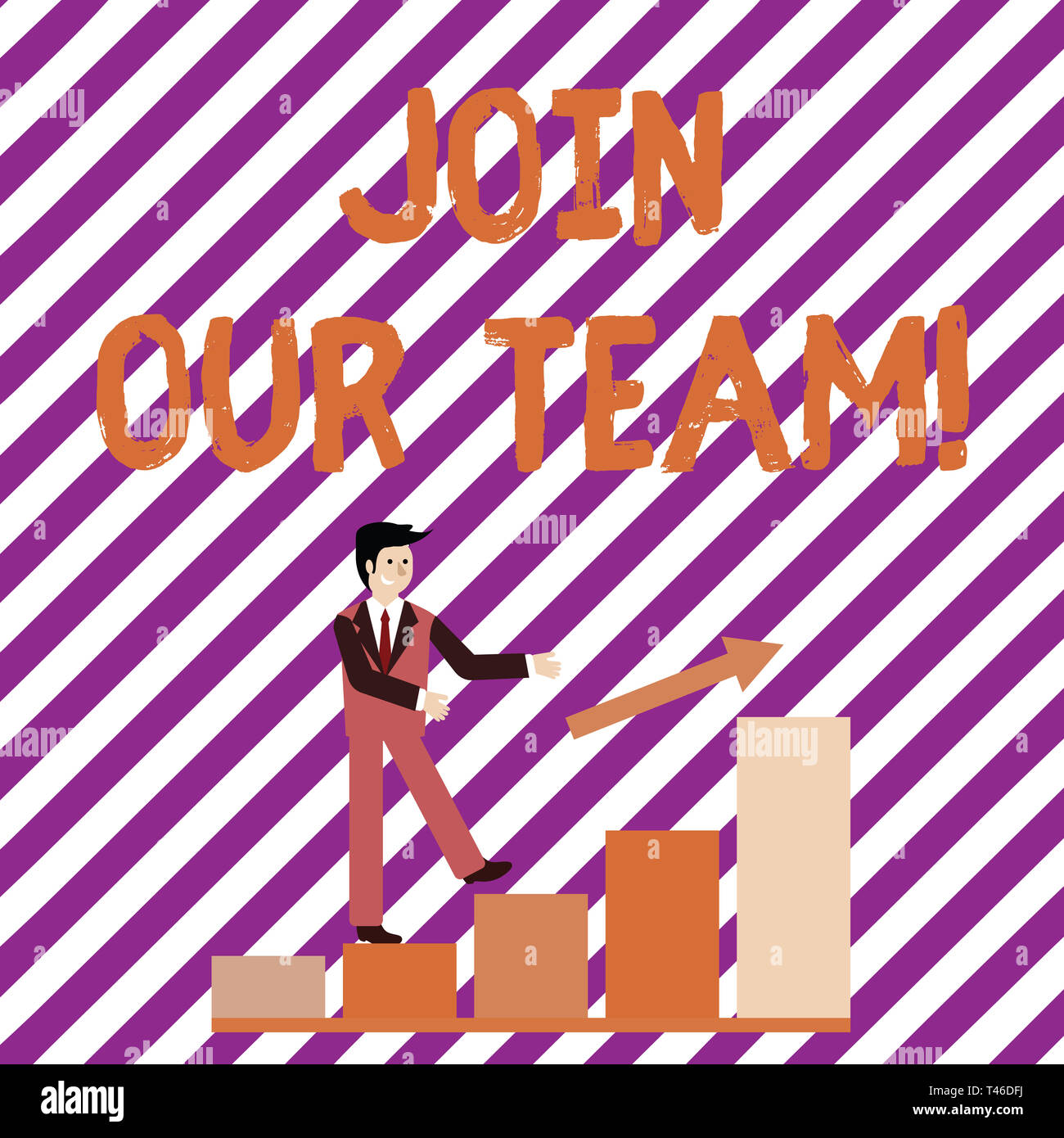 Writing note showing Join Our Team. Business concept for inviting ...