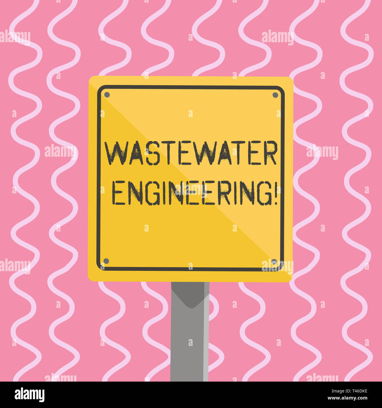 Text sign showing Wastewater Engineering. Business photo showcasing ...