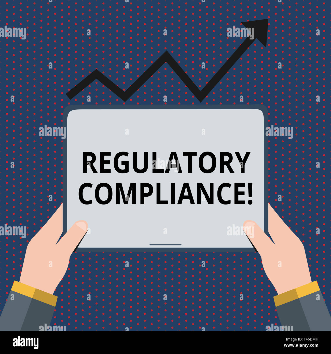 Conceptual hand writing showing Regulatory Compliance. Concept meaning ...