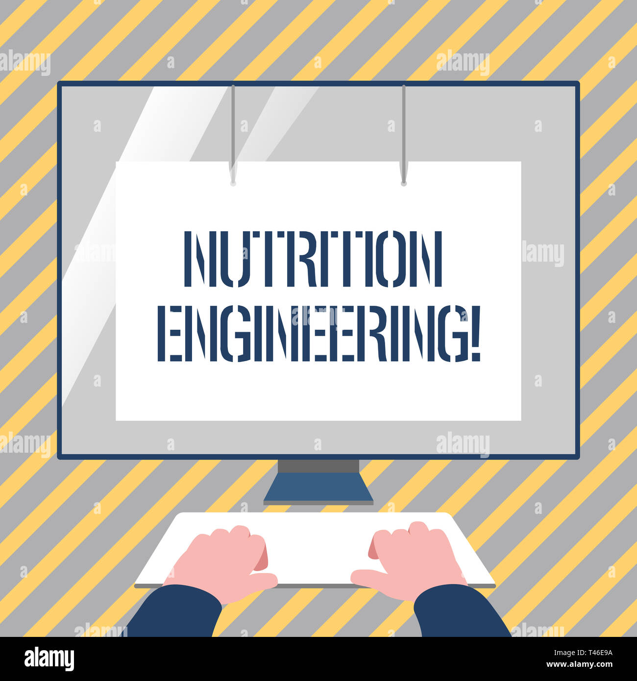 Writing note showing Nutrition Engineering. Business concept for ...