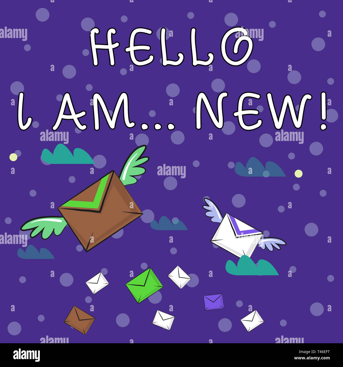 Handwriting text writing Hello I Am New. Conceptual photo used as ...